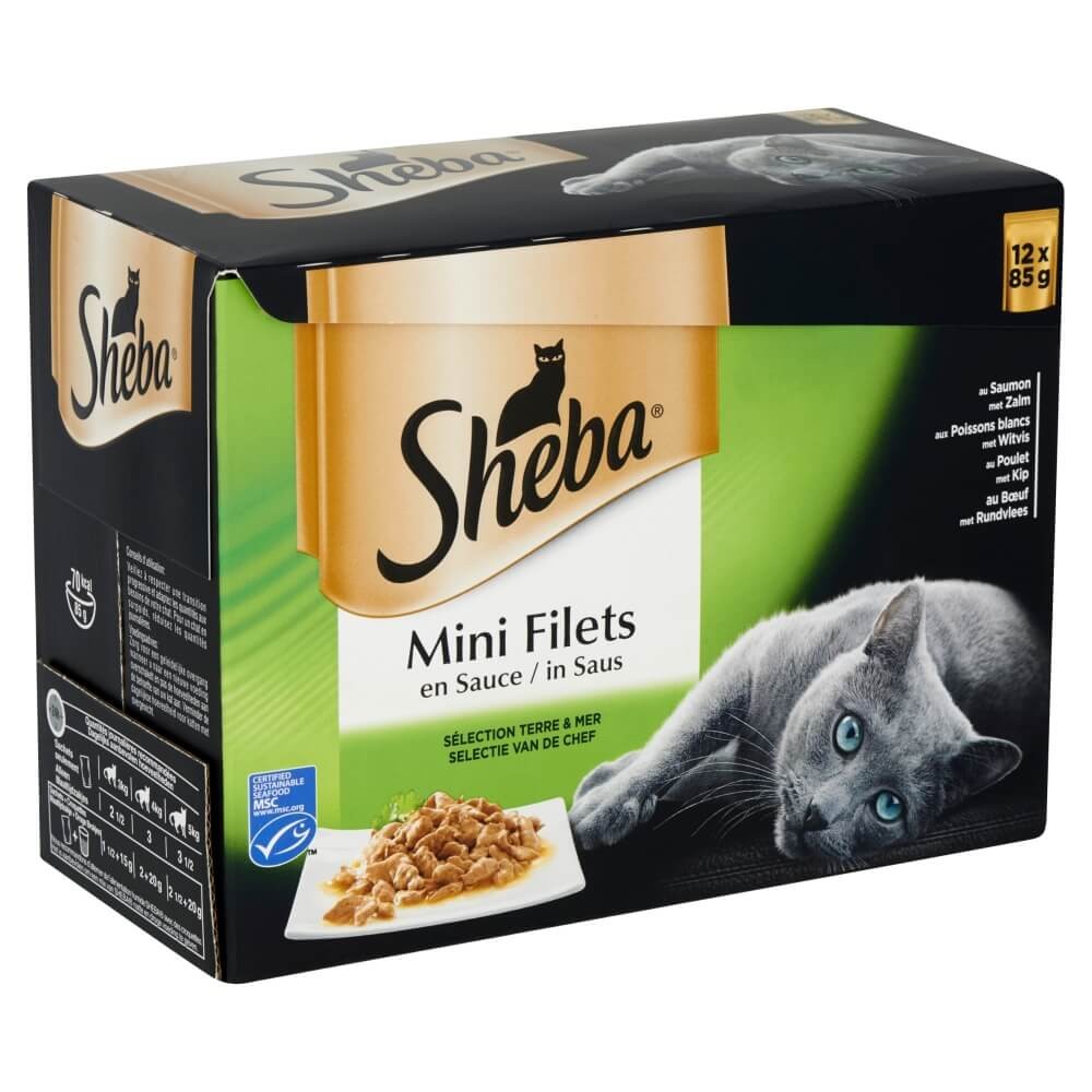 Sheba Mini Filets Sélection du Chef pâtée pour chat